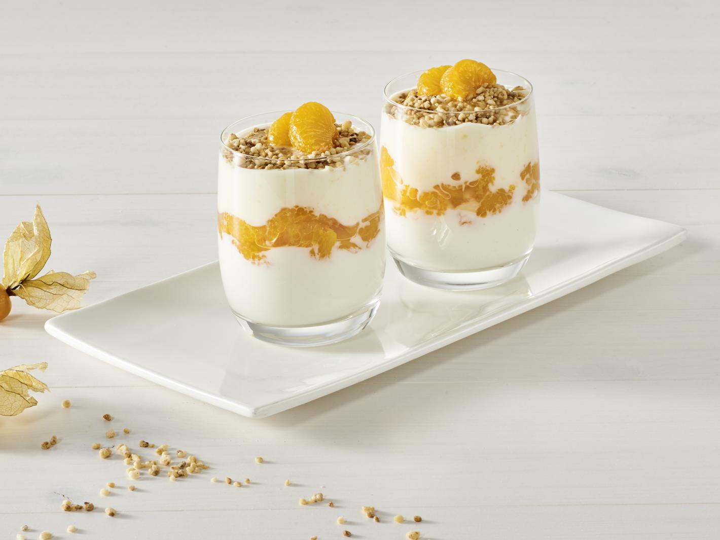 Mandarinen-Krokant-Becher | milram food service